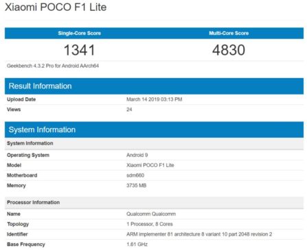 Xiaomi Poco F1 Lite Özellikleri Sızdırıldı - TeknoDiot.com