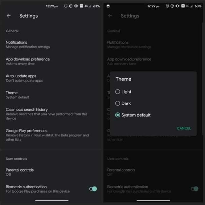 Google Play Store'a Sonunda Karanlık Mod Geldi! - TeknoDiot.com