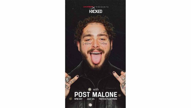 HyperX Post Malone Online Fan Etkinliği Duyuruldu - TeknoDiot.com