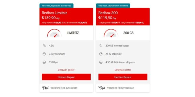 Vodafone Redbox Tarifeleri ve Fiyatları - 2021 - TeknoDiot.com